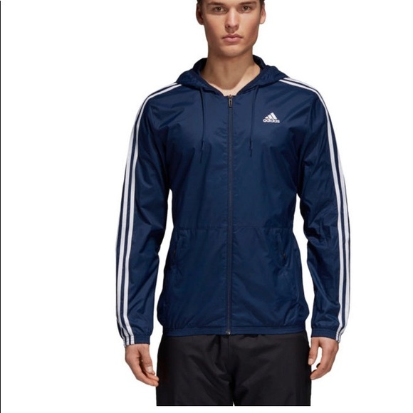 adidas | Jackets & Coats | Adidas Navy Blue Jacket M | Poshmark